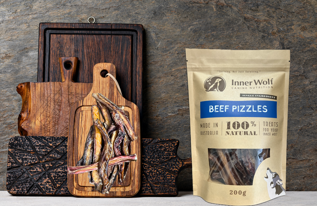 Inner Wolf Beef Pizzles Dog Treats Sunshine Coast