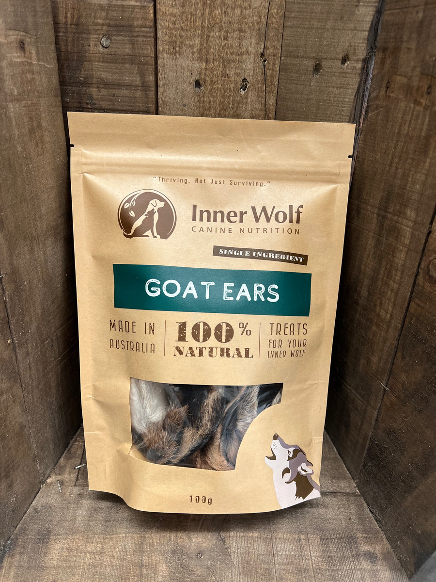 Inner Wolf Goats Ears - fur on Dog Treats Sunshine Coast
