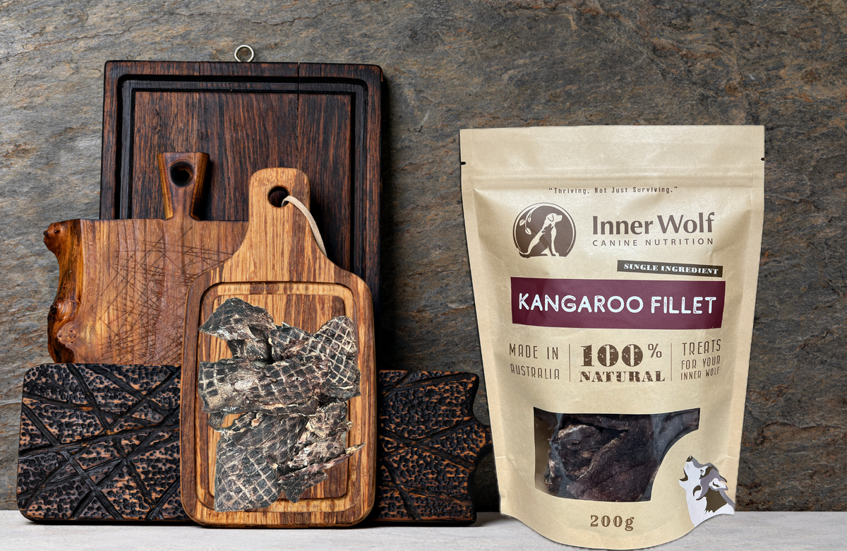 Inner Wolf Kangaroo Fillet Dog Treats Sunshine Coast