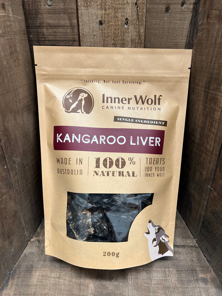 Inner Wolf Kangaroo Liver Dog Treats Sunshine Coast
