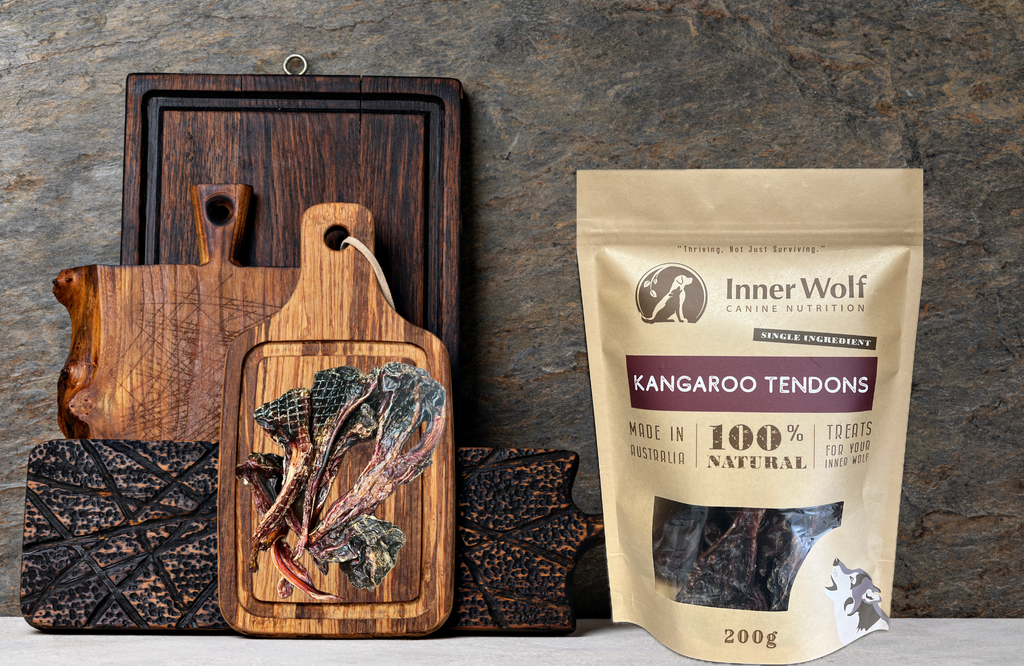 Inner Wolf Kangaroo Tendons Dog Treats Sunshine Coast