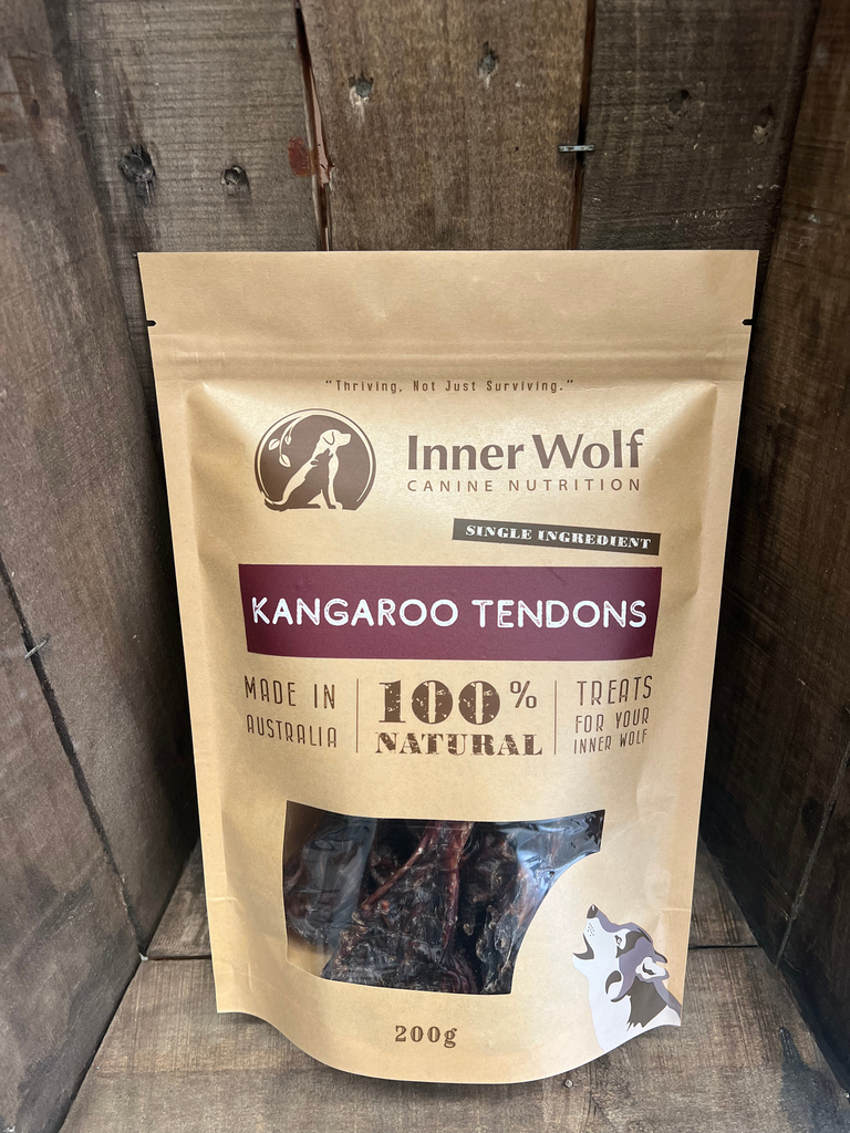 Inner Wolf Kangaroo Tendons Dog Treats Sunshine Coast
