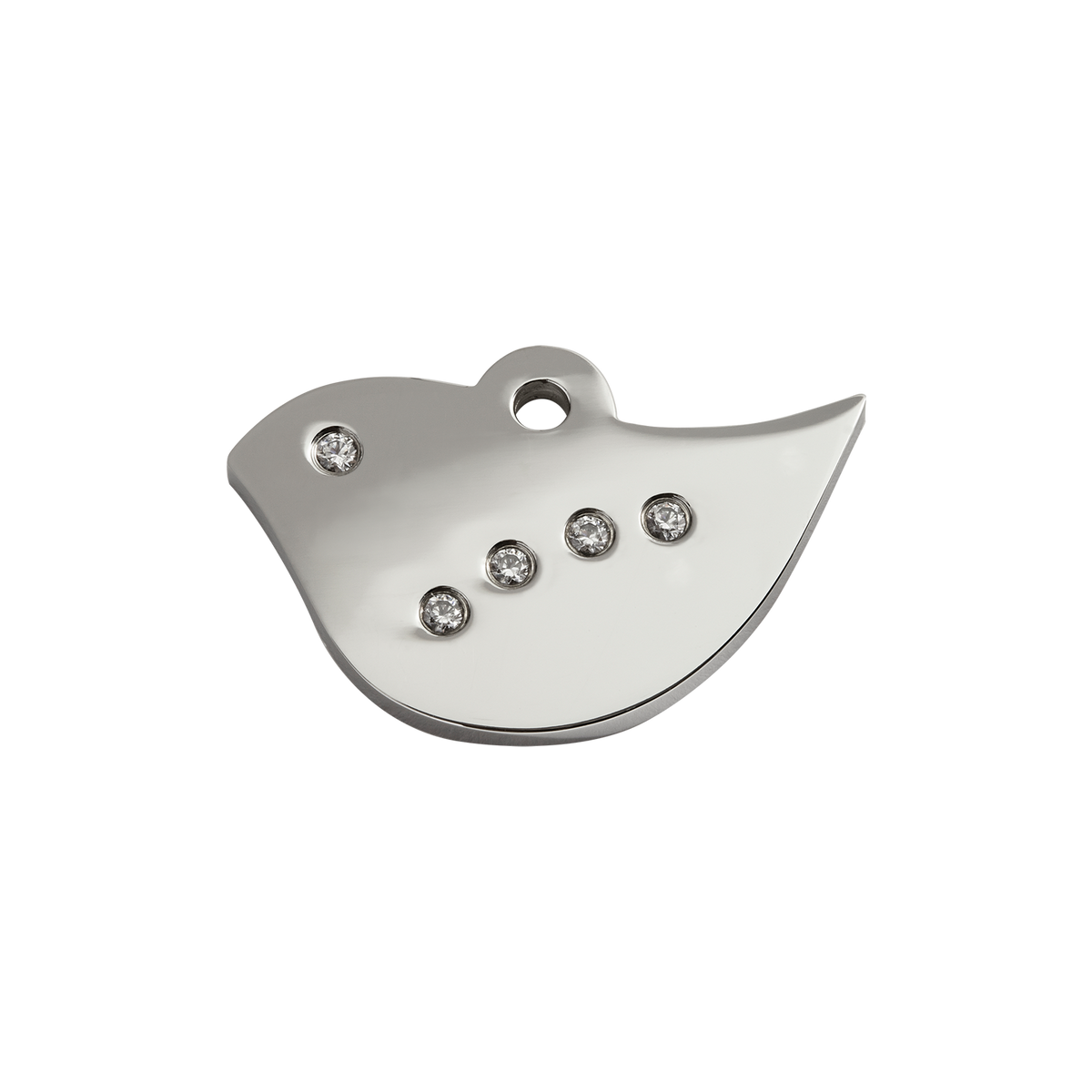 Bird Swarovski Diamanté Stainless Steel Pet Tag – Inner Wolf