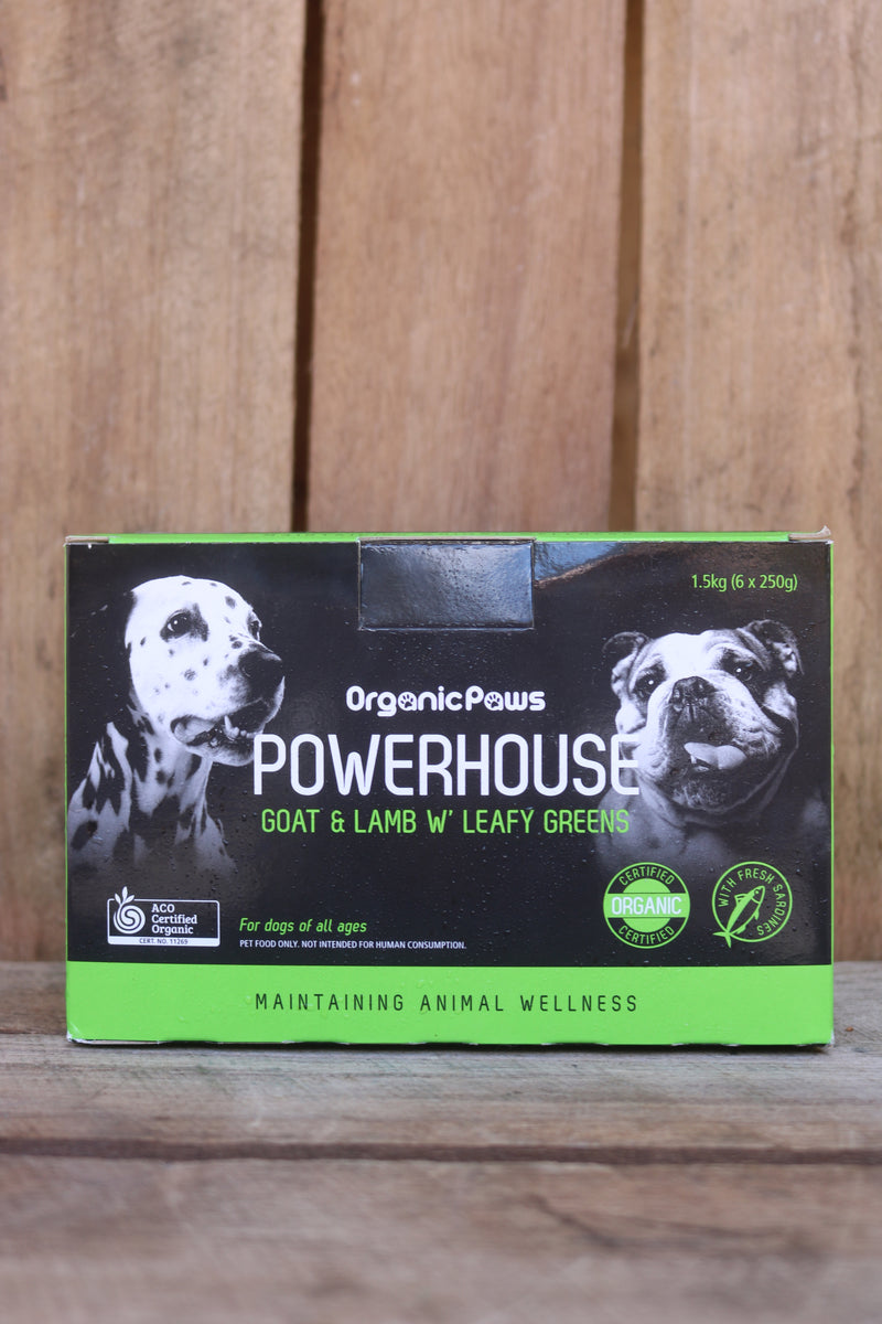 Organic Paws Powerhouse - Goat & Lamb with Leafy Greens – Inner Wolf